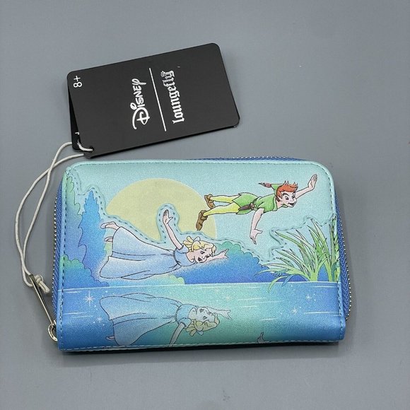 Loungefly | Bags | Loungefly Disney Peter Pan Wallet Glitter Glow In ...